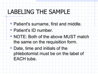 Blood collection | PPT