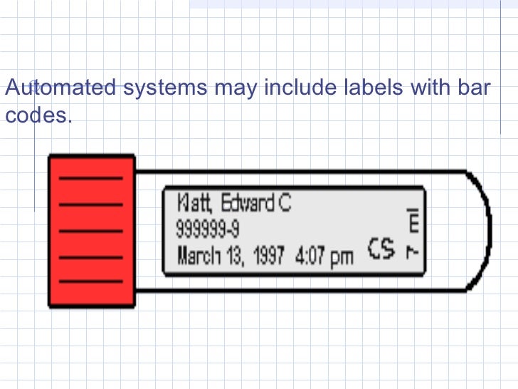 Proper Tube Labeling