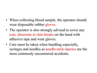 blood collection.pptx | First Aid | Injuries