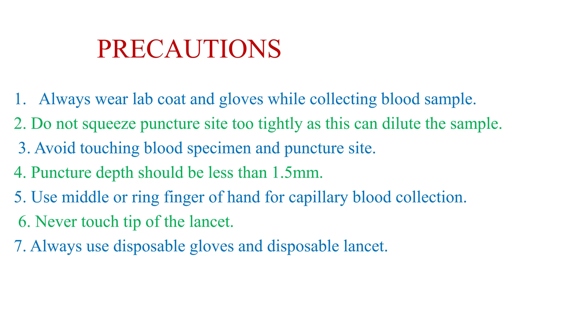 BLOOD COLLECTION METHODS AND PROCEDURE FOR STUDENTS | PDF