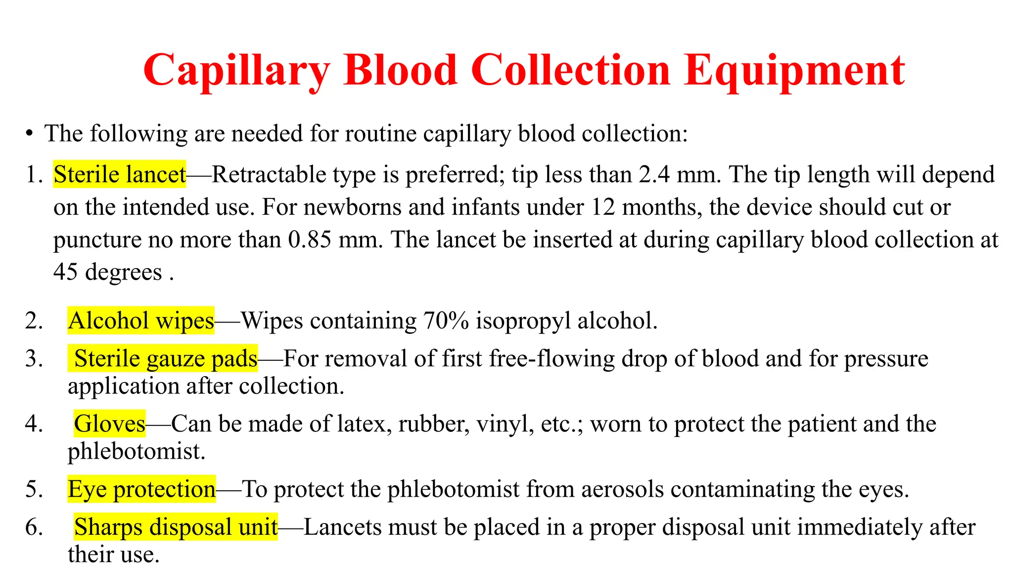 BLOOD COLLECTION METHODS AND PROCEDURE FOR STUDENTS | PDF