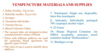 BLOOD COLLECTION METHODS AND PROCEDURE FOR STUDENTS | PDF