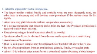 BLOOD COLLECTION METHODS AND PROCEDURE FOR STUDENTS | PDF