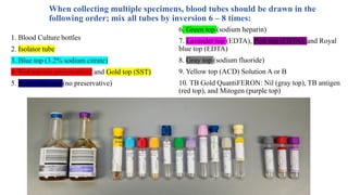 BLOOD COLLECTION METHODS AND PROCEDURE FOR STUDENTS | PDF
