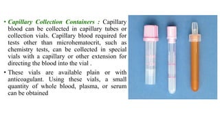 BLOOD COLLECTION METHODS AND PROCEDURE FOR STUDENTS | PDF