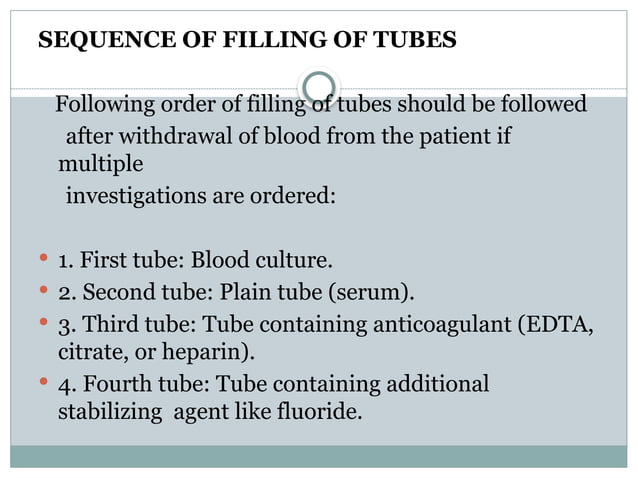 blood collection and method preservation | PPTX