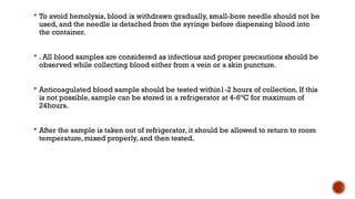 blood collection techniques and procedures | PPTX