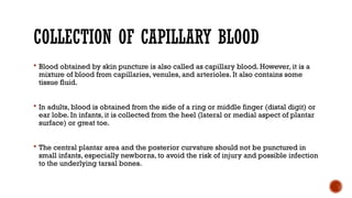blood collection techniques and procedures | PPTX
