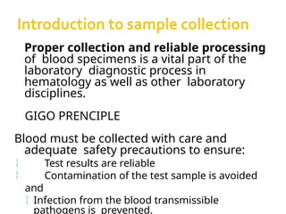 blood collection 1.pptxblood collection procedures | PPTX