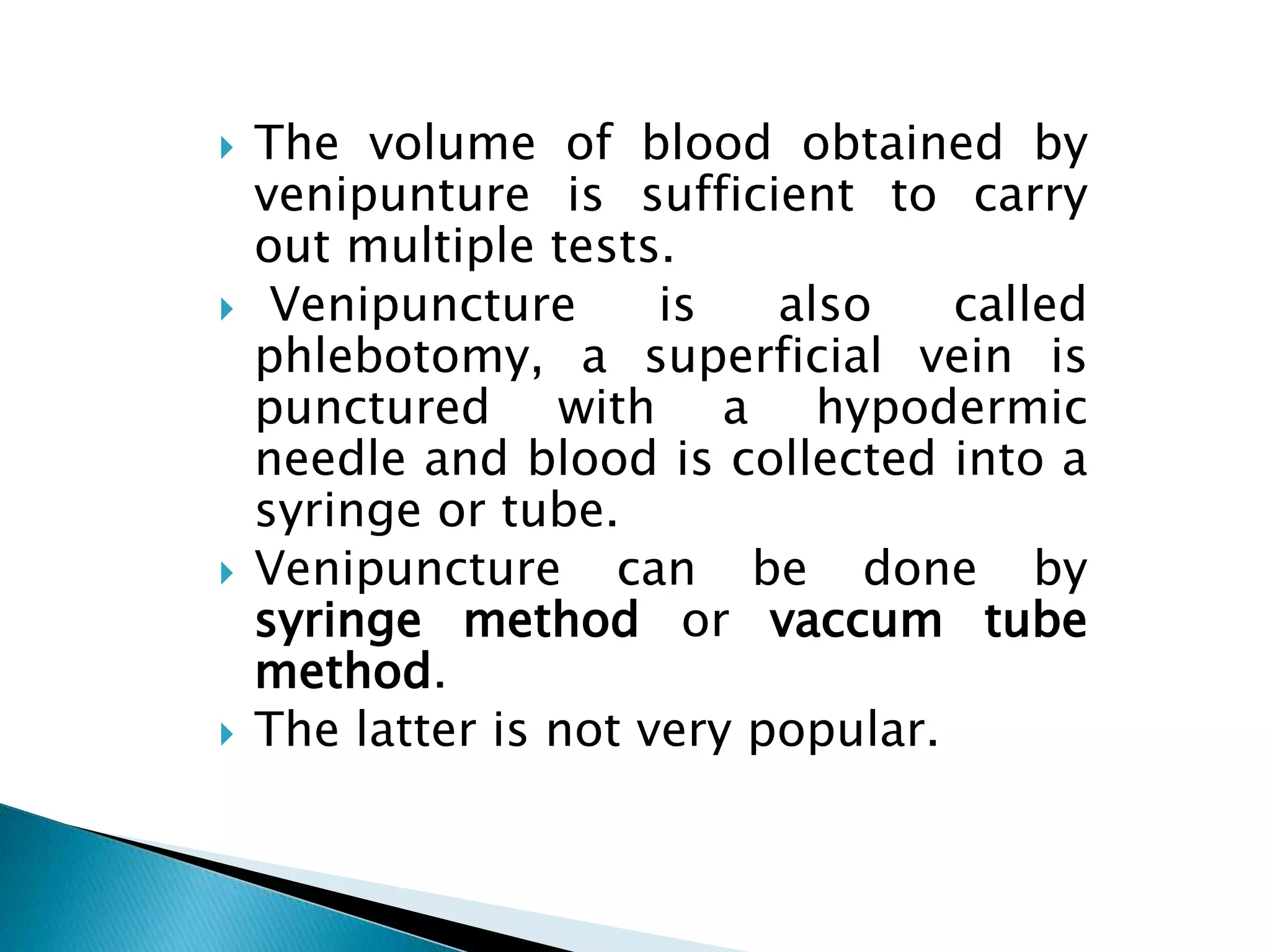 Blood collection and its types | PPT