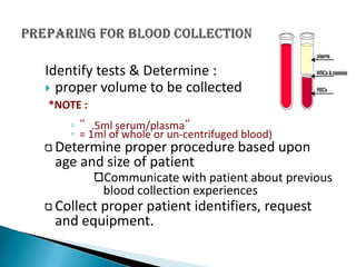 Blood collection and preservation | PPTX