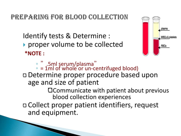 Blood collection and preservation | PPTX | First Aid | Injuries