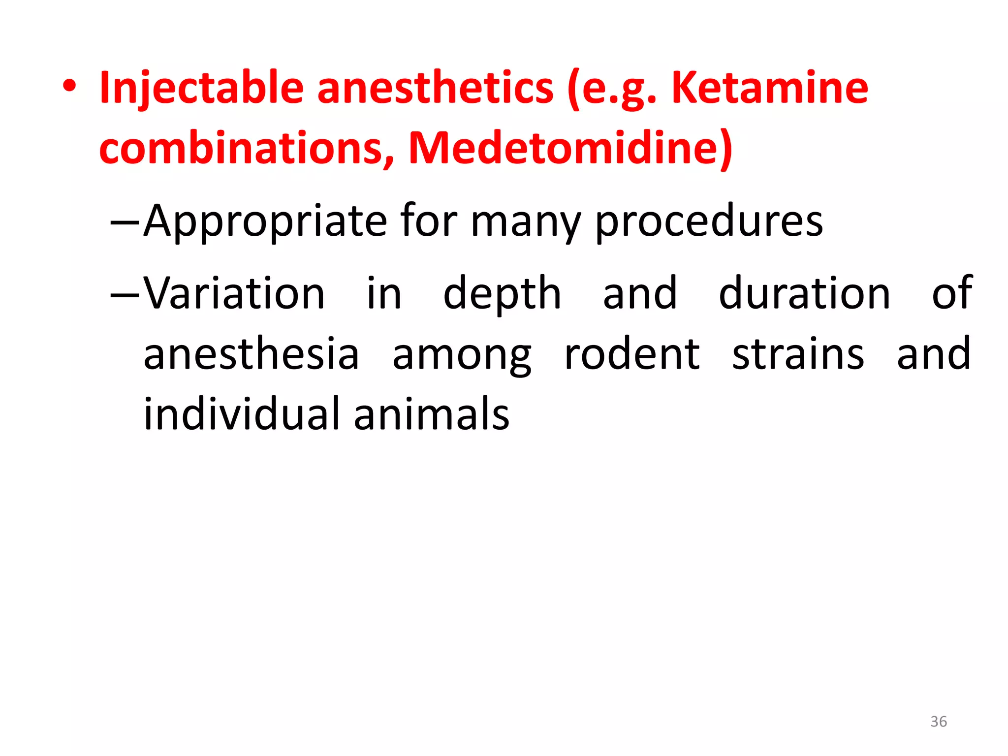 Blood collection, Anesthesia and Euthanasia techniques in laboratory ...