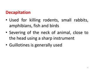 Blood collection, Anesthesia and Euthanasia techniques in laboratory ...
