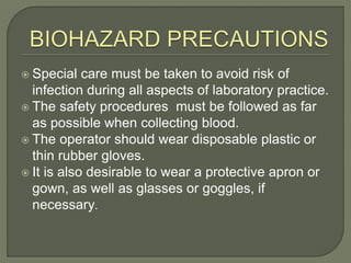 Blood collection, precautions to prevent hemolysis and | PPTX