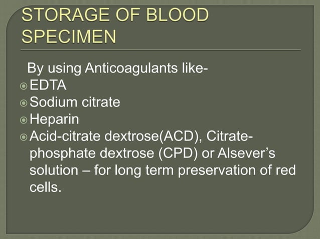 Blood collection, precautions to prevent hemolysis and | PPTX | First ...
