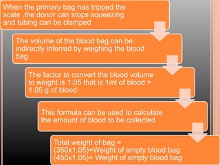 Blood Donor Scales