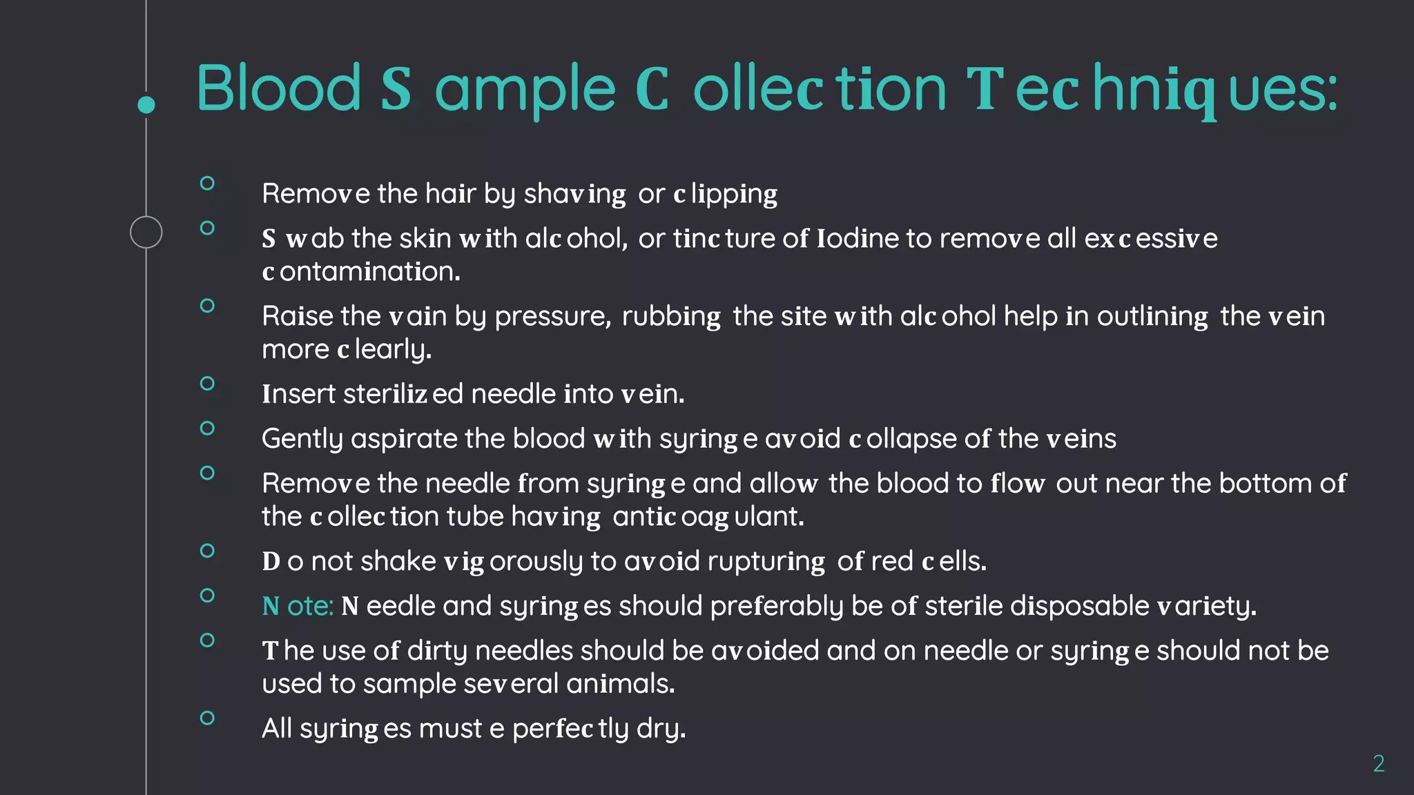 Sites Of blood collection in different animals | PPTX