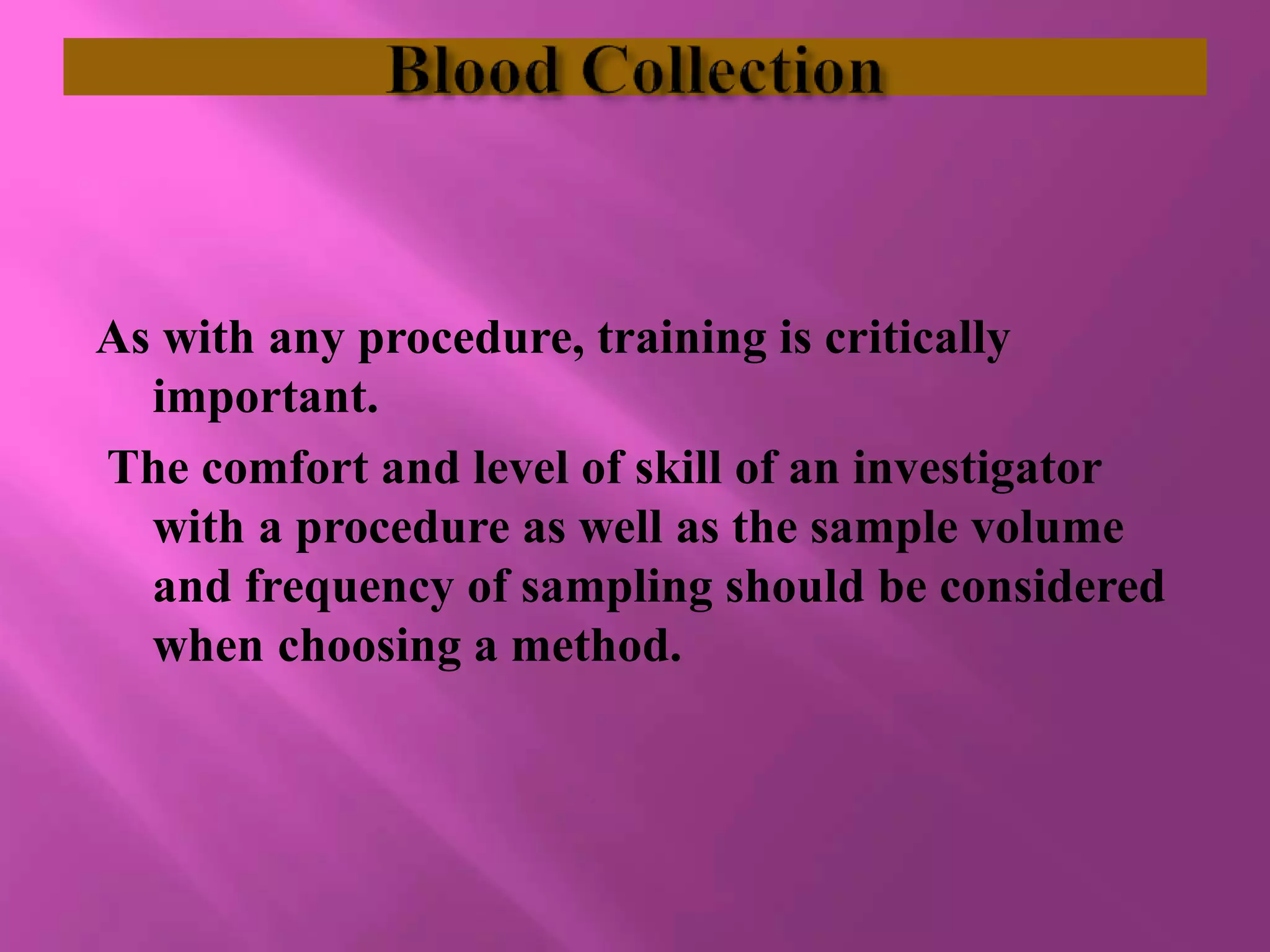Blood collection techniques | PPTX