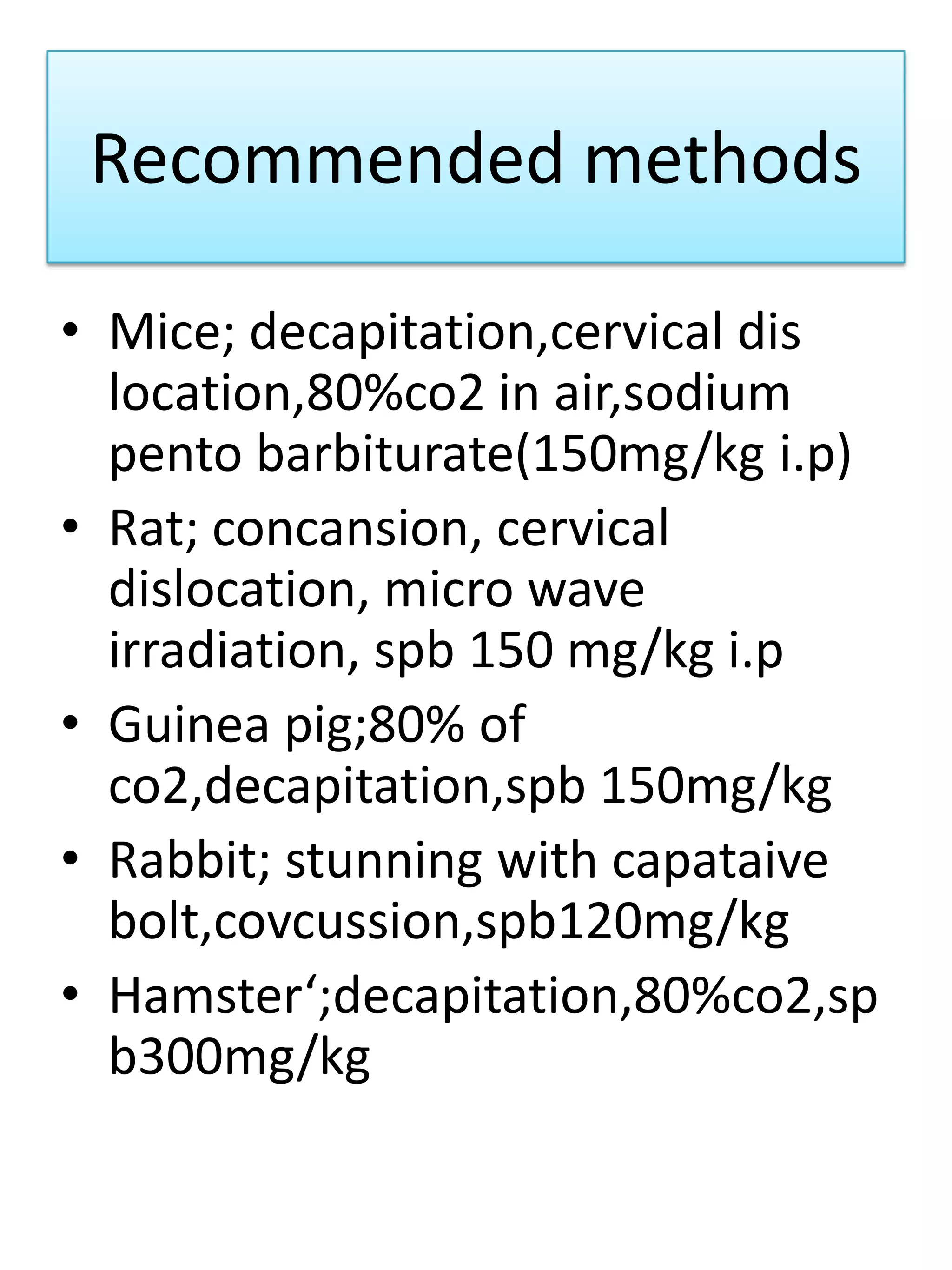 Blood collection techniques from laboratory animals | PPTX