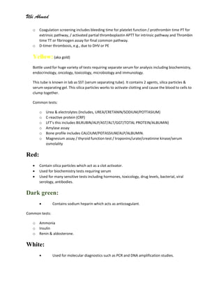 Blood Collection Tube,ubi. | PDF