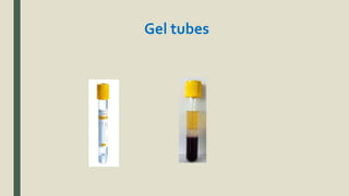 Blood collection tubes - Colour coding of vials, Order of draw | PPTX