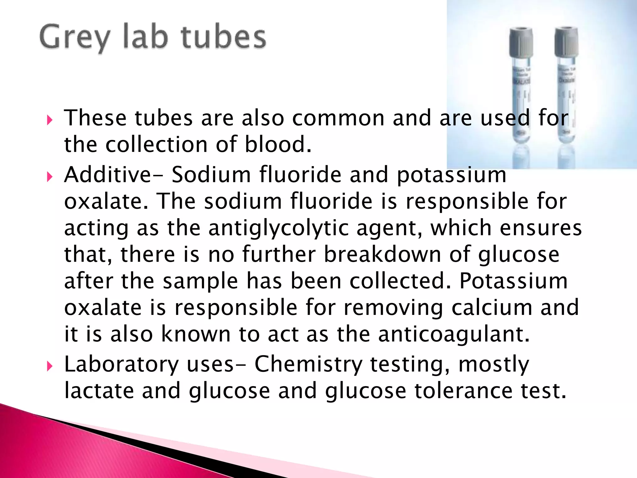Blood Collection tubes.pptx | Blood Disorders | Diseases and Conditions