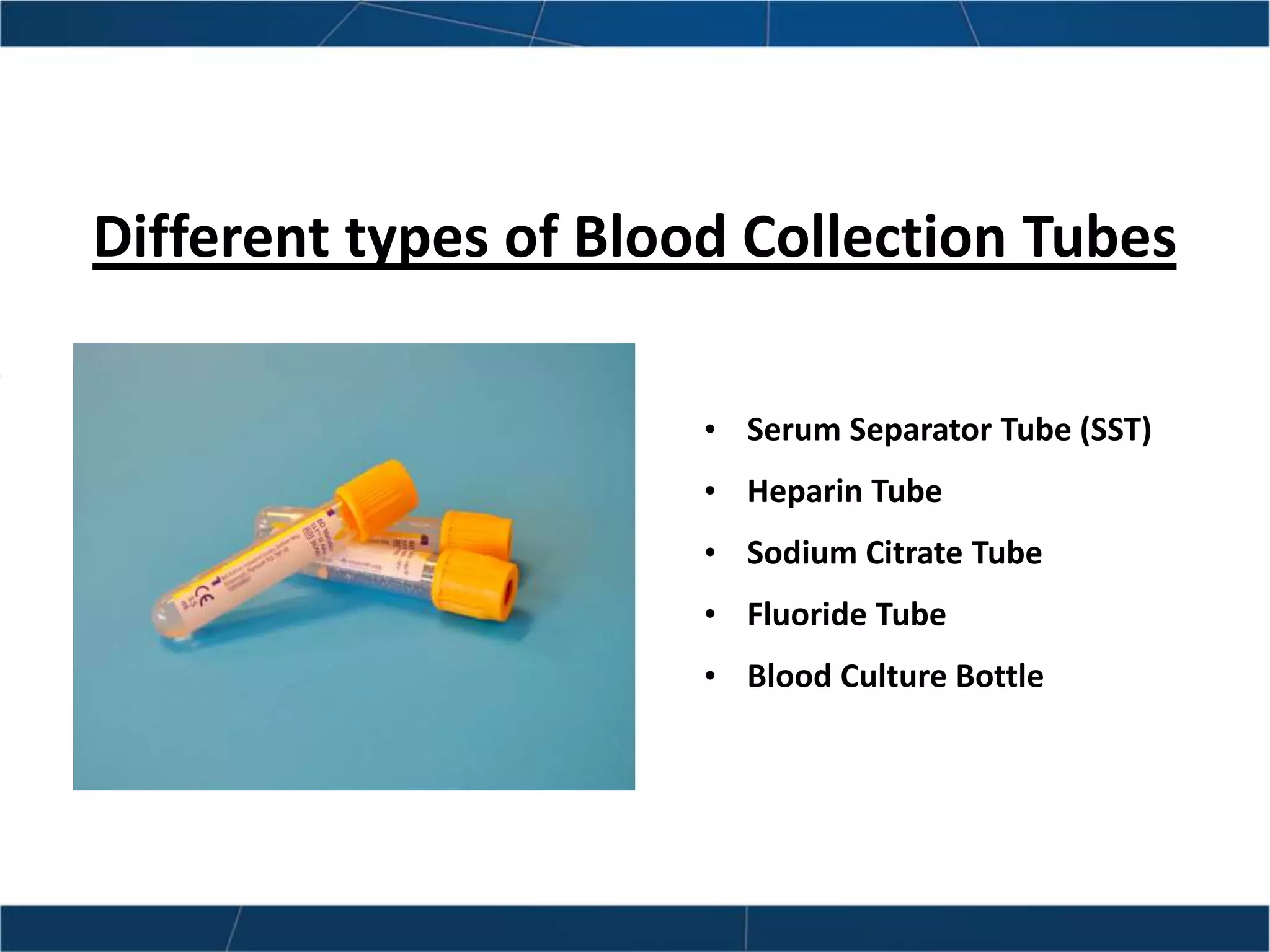 Blood Collection Tubes | PPTX