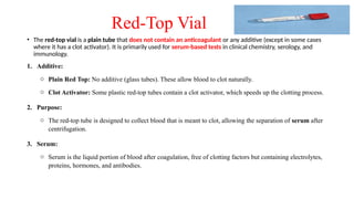 Blood Collection Vials 1.pptx ayurveda is a great science | PPTX