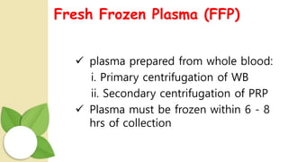 Blood component | PPTX
