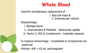 Blood component | PPTX