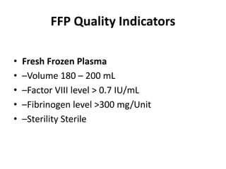 Blood component preparation blood banking | PPTX