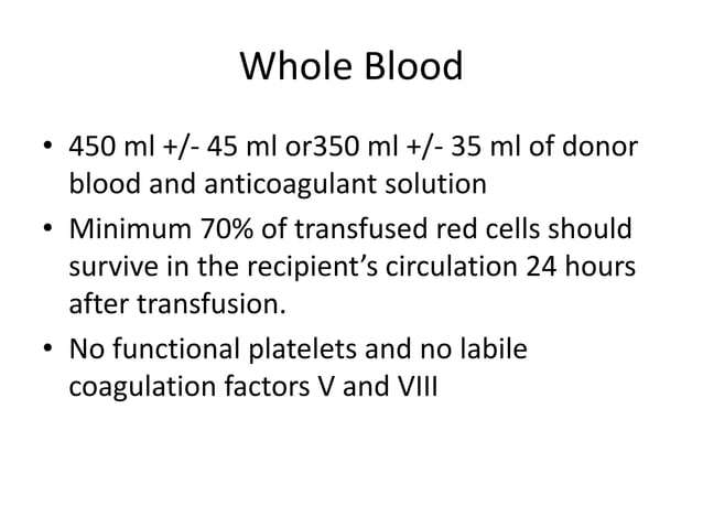 Blood component preparation blood banking | PPTX