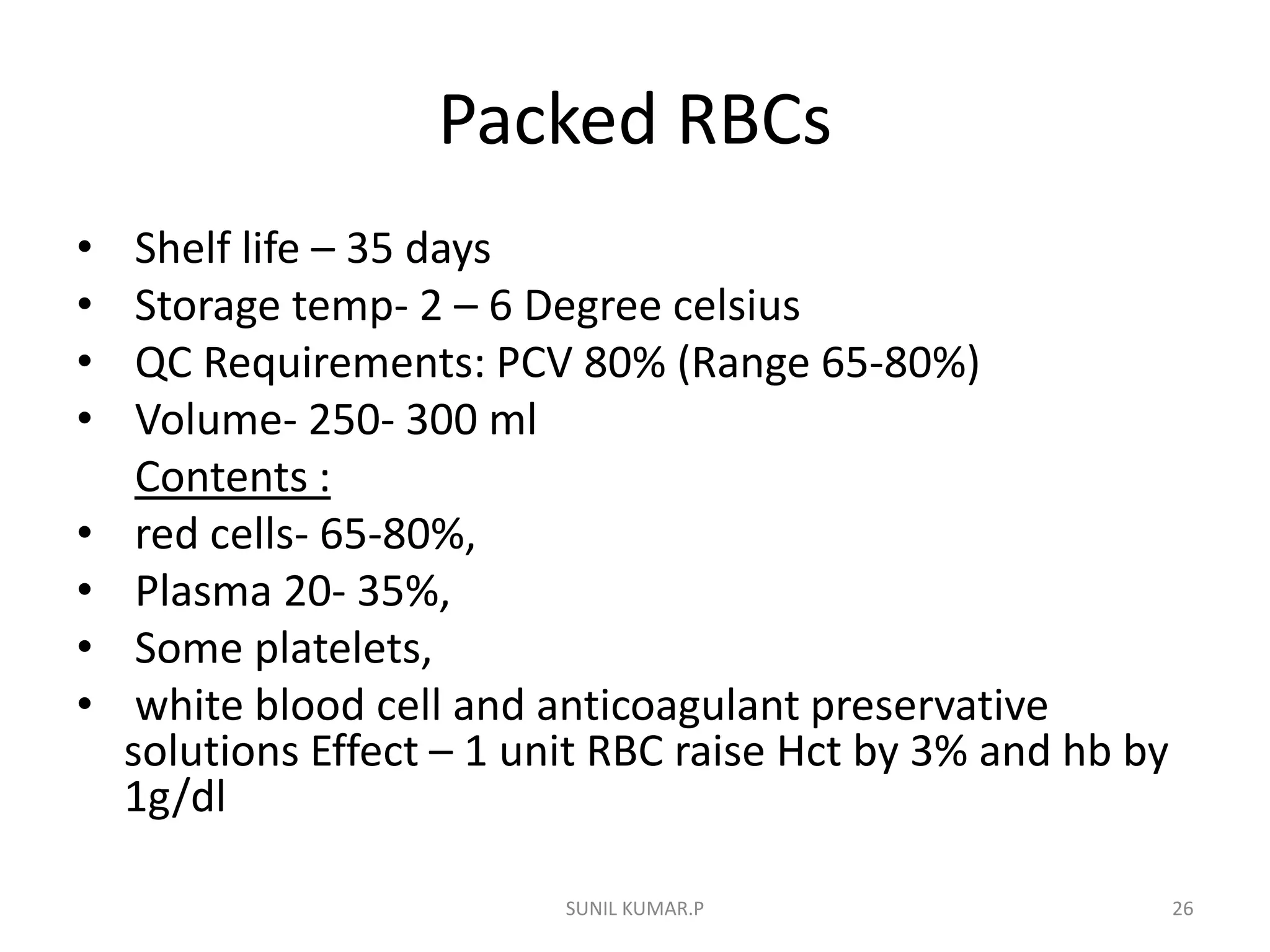 Blood component preparation | PPTX