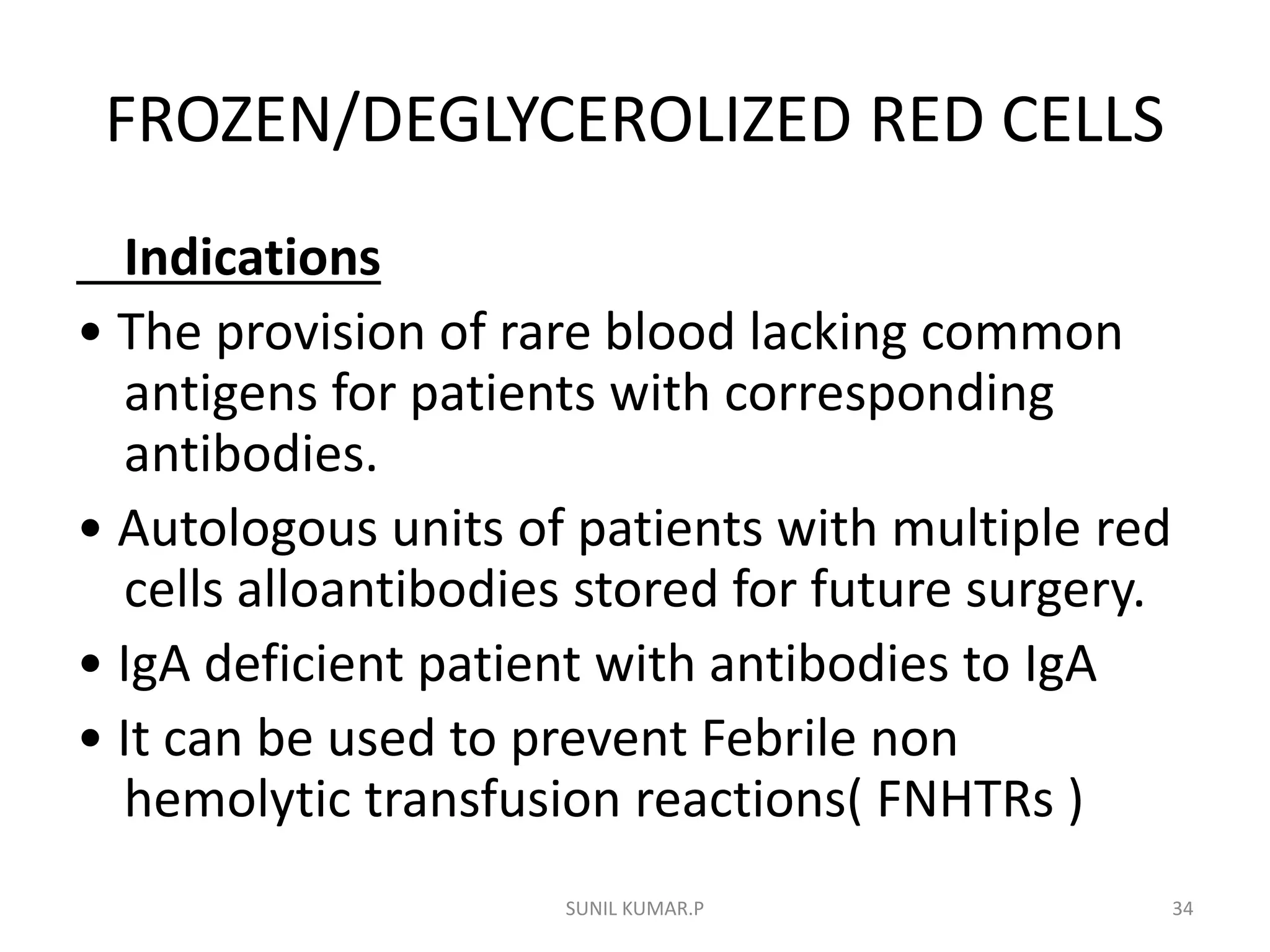Blood component preparation | PPTX