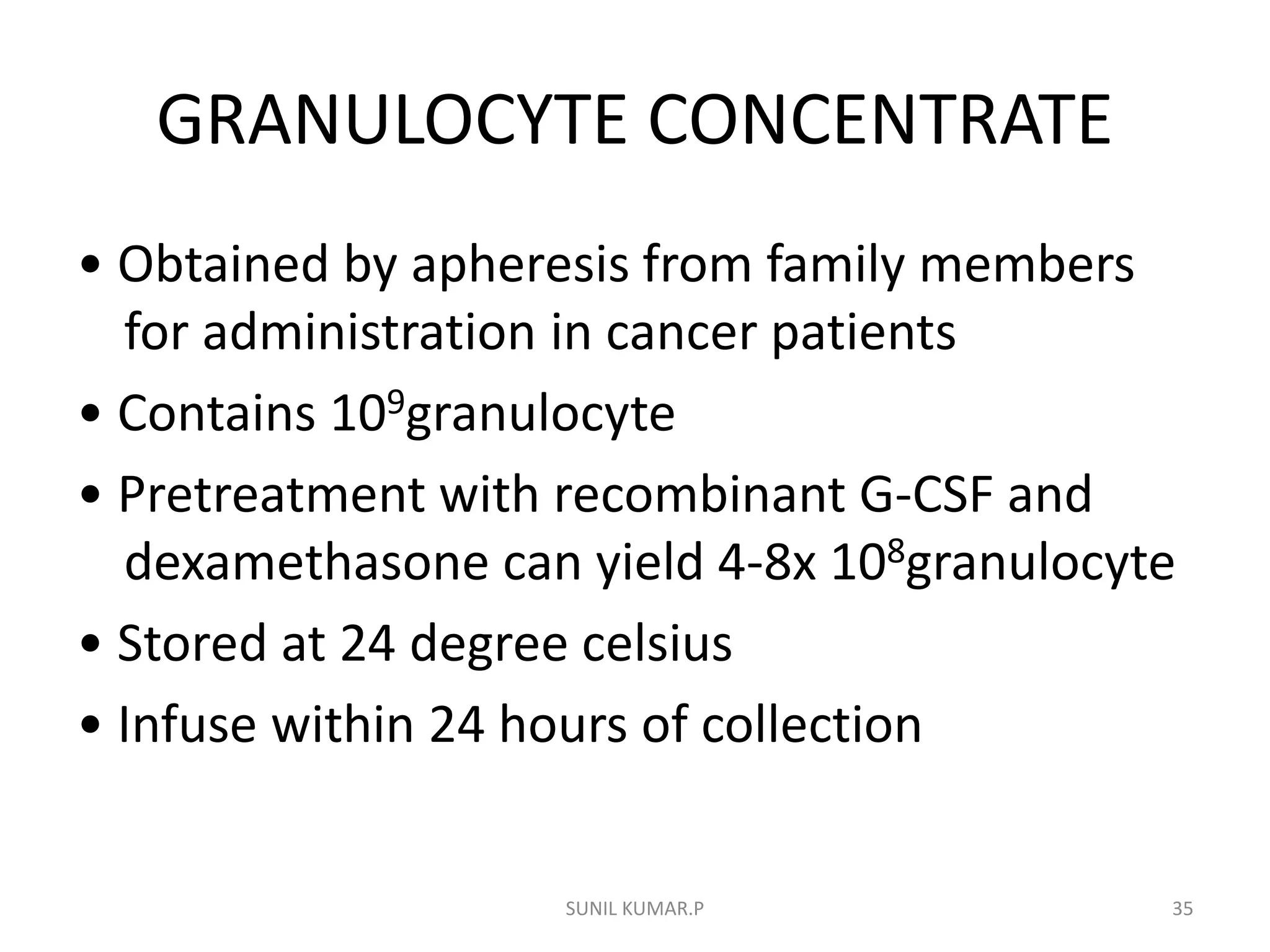 Blood component preparation | PPTX