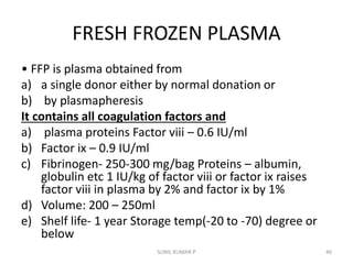 Blood component preparation | PPTX