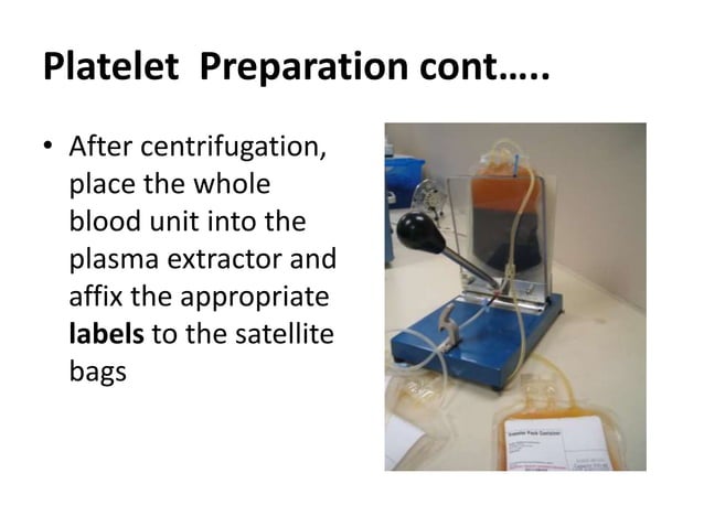 BLOOD TRANSFUSION COMPONENT PREPARATION.ppt | Blood Disorders ...
