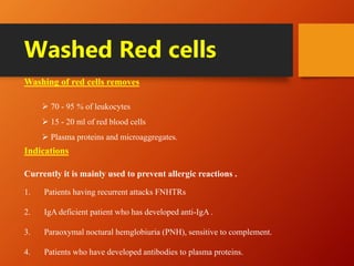 Blood component – Principles of separation & indication.pptx