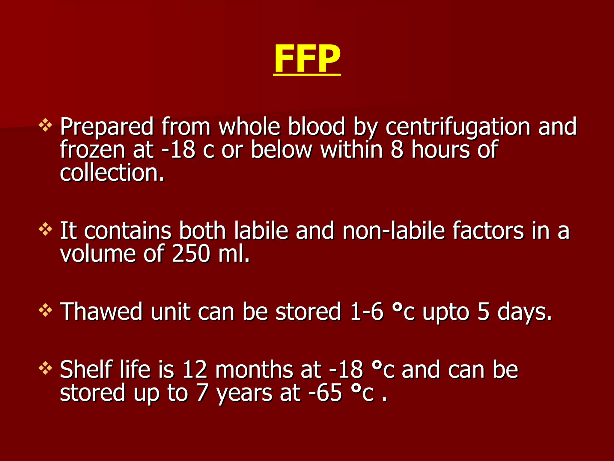 Blood Components | PPT