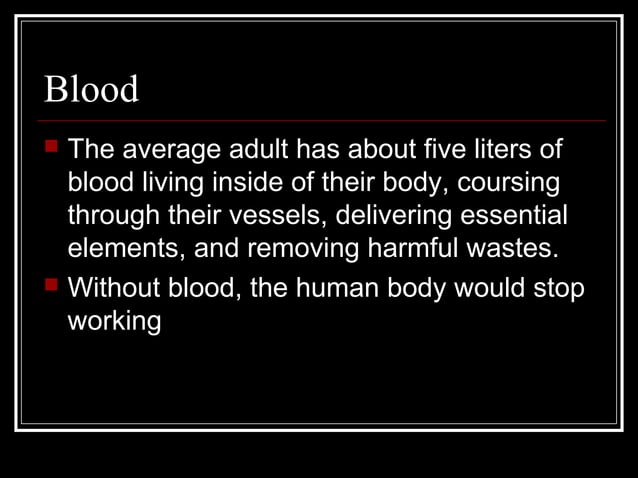 Blood components | PPT