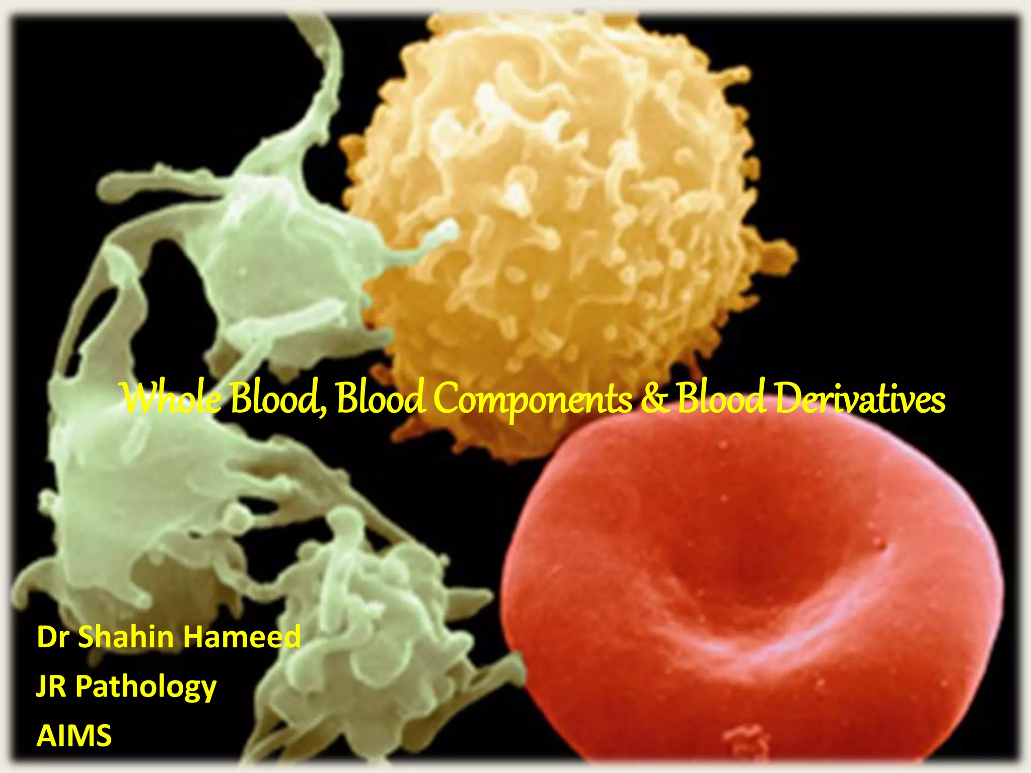 Blood components | PPTX