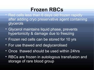 Blood components | PPT