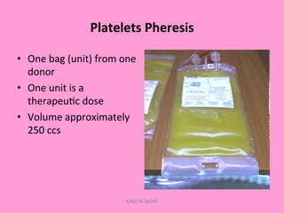 Platelets Bag