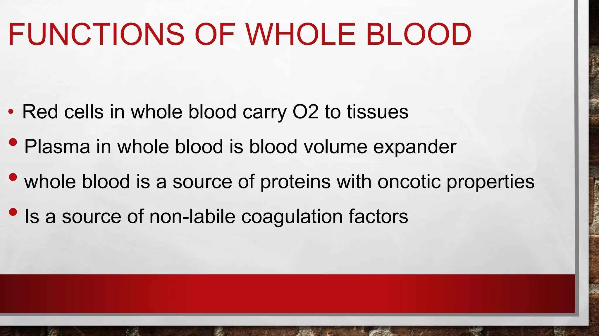 Blood components | PPTX