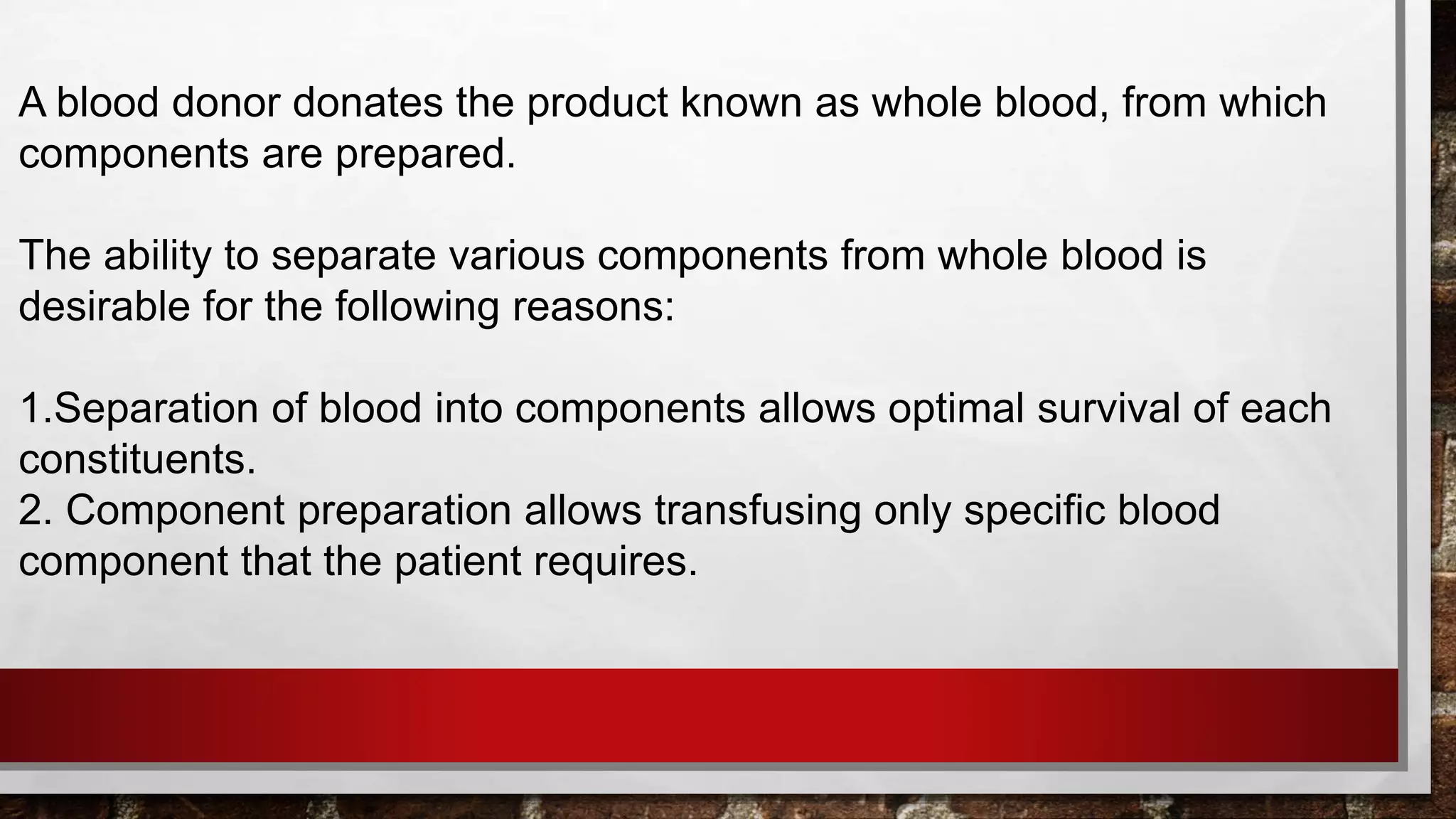 Blood components | PPT