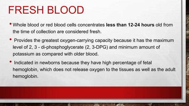 Blood components | PPT