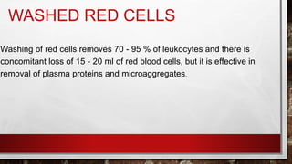 Blood components | PPTX