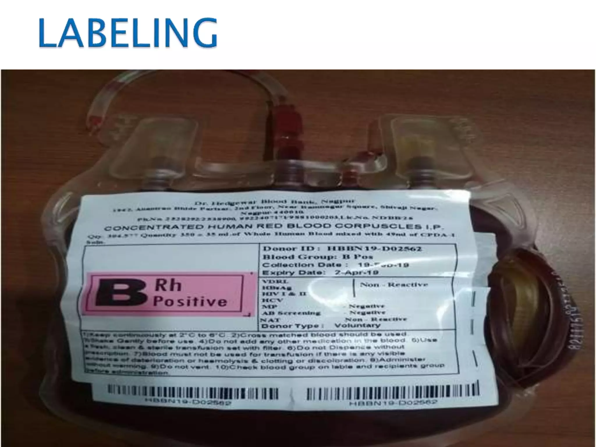 Blood component, sample collection, storage, preservation | PPTX