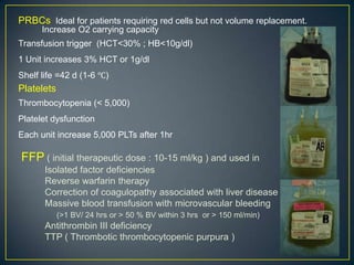Blood components and transfusion reactions | PPSX